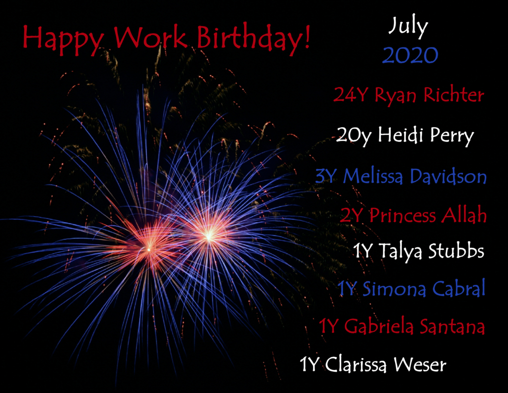 July Work Birthday! – Grimes Mechanical